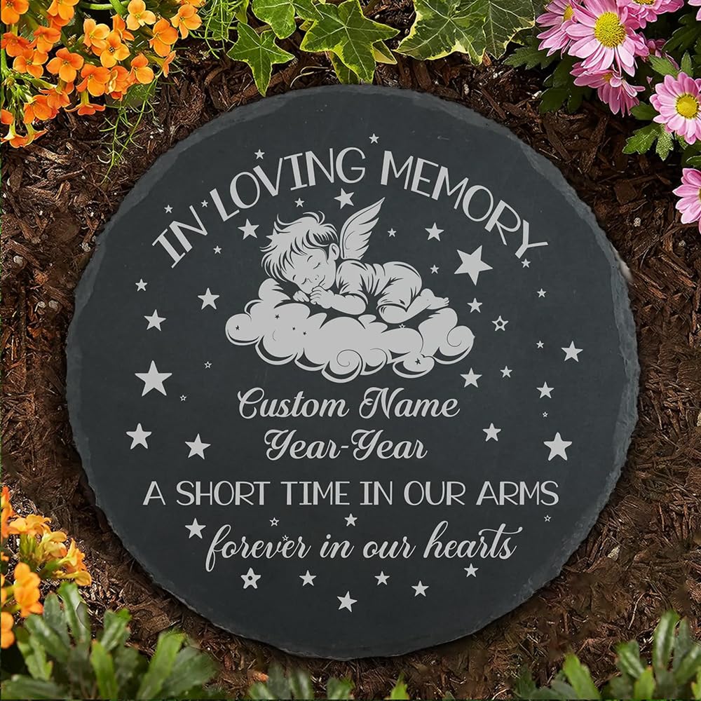 Piedras Conmemorativas Personalizadas Para Bebés Piedra Natural