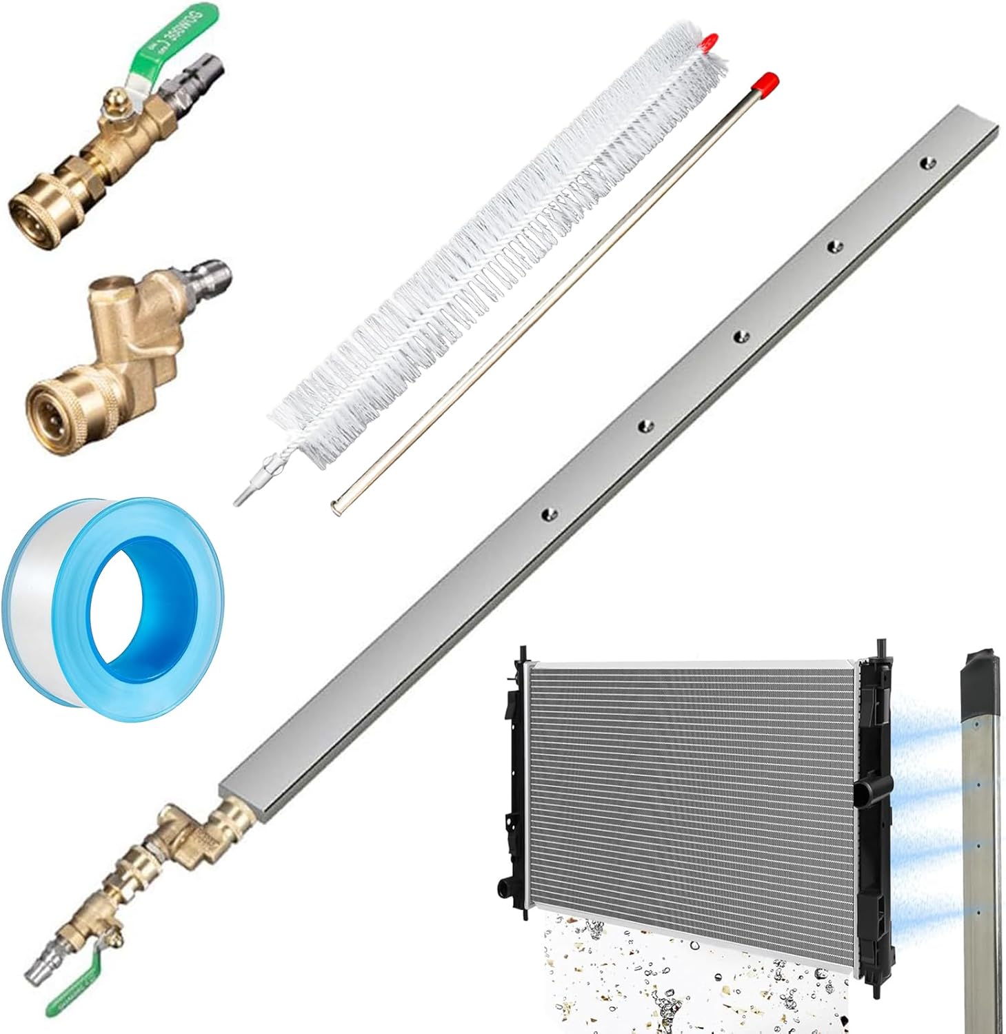 Amazon.com: Pressure Radiator Cleaning Wand, 24''/32'' Car Radiator ...