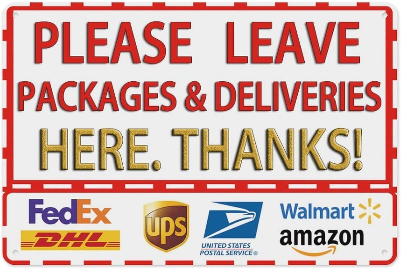 Amazon.com : Delivery Signs for Packages, Package Delivery Boxes for ...