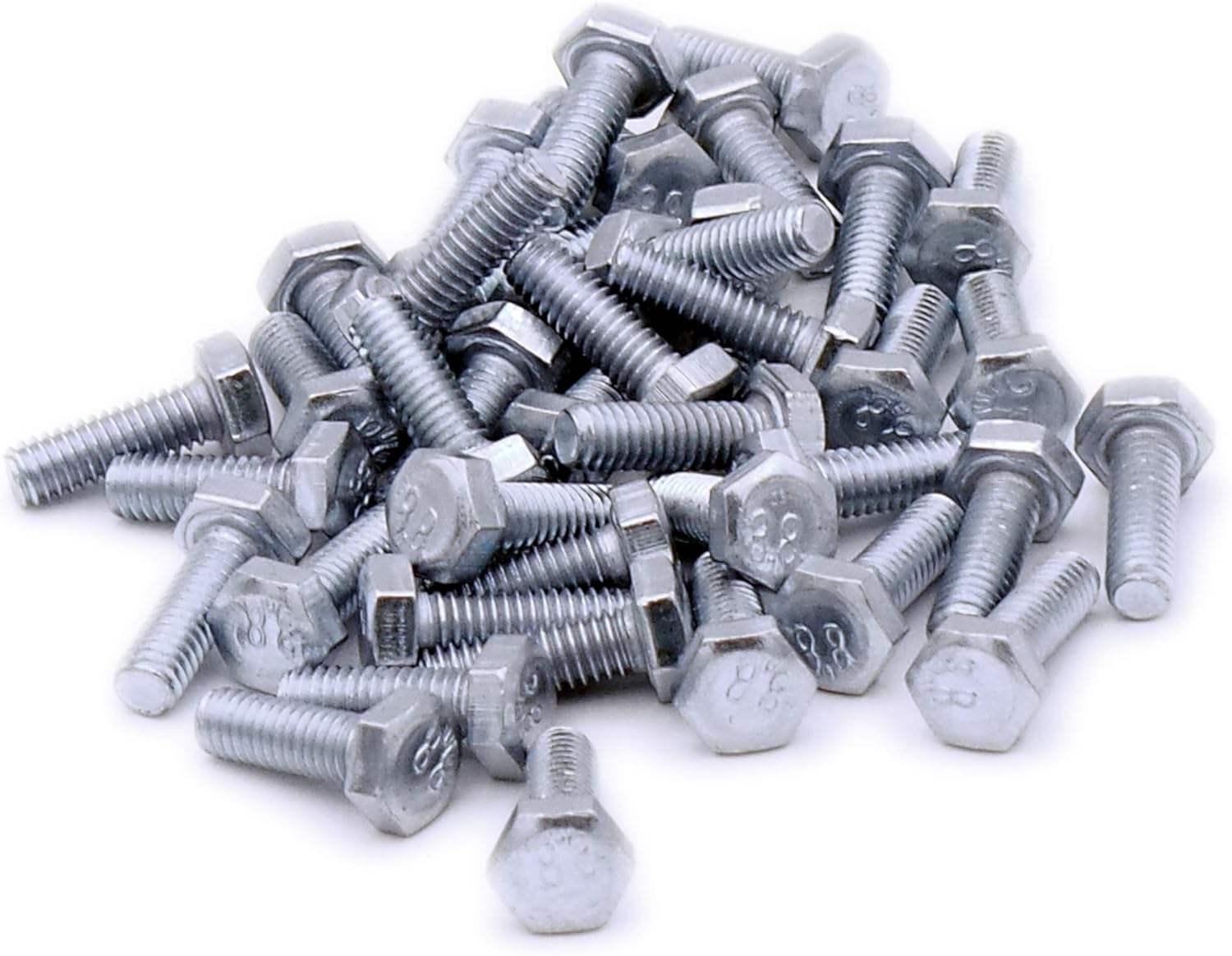 M4 (4mm x 12mm) Hex Bolt (Fully Threaded Setscrew) – Steel (Pack of 40 ...