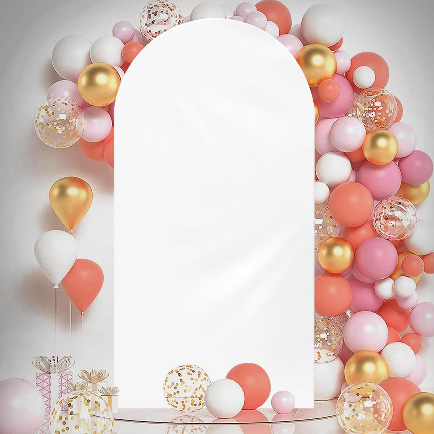 Amazon.com: Adoture Arch Backdrop Cover Spandex Fit Round Top Backdrop ...