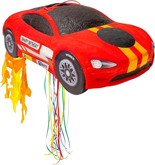 Amazon.com: Race Car Pinata with Pull Strings, Exciting Birthday Game ...