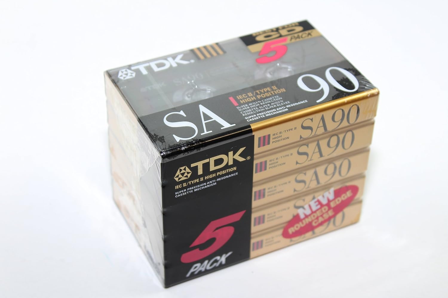 Amazon.com: 5-PACK TDK SA90 IEC II/Type II High Position Audio Cassette Tape : Electronics