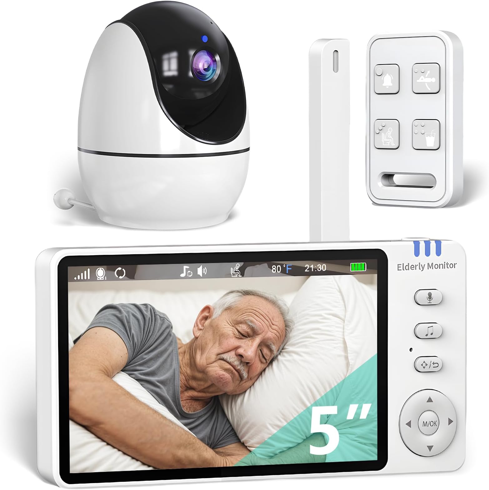 Amazon.com: Smart Caregiver Video Baby Monitor for Elderly Care and ...