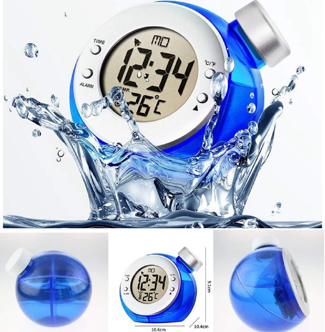 Buy Water Powered Clock Digital Clock with Alarm Time Date 12/24 Hours ...