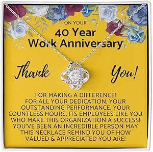 Amazon.com: Happy 40th Year Work Anniversary 40 Year Job Work Service ...