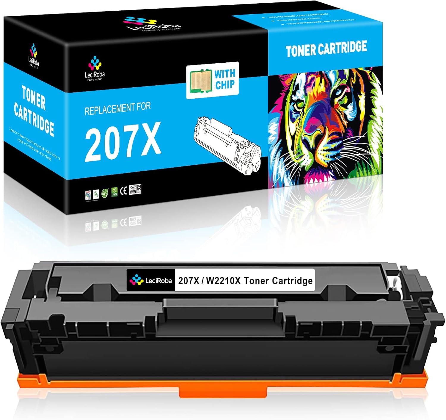 LeciRoba 207X (with Chip) for HP W2210X W2212X W2213X W2210A W2212A ...