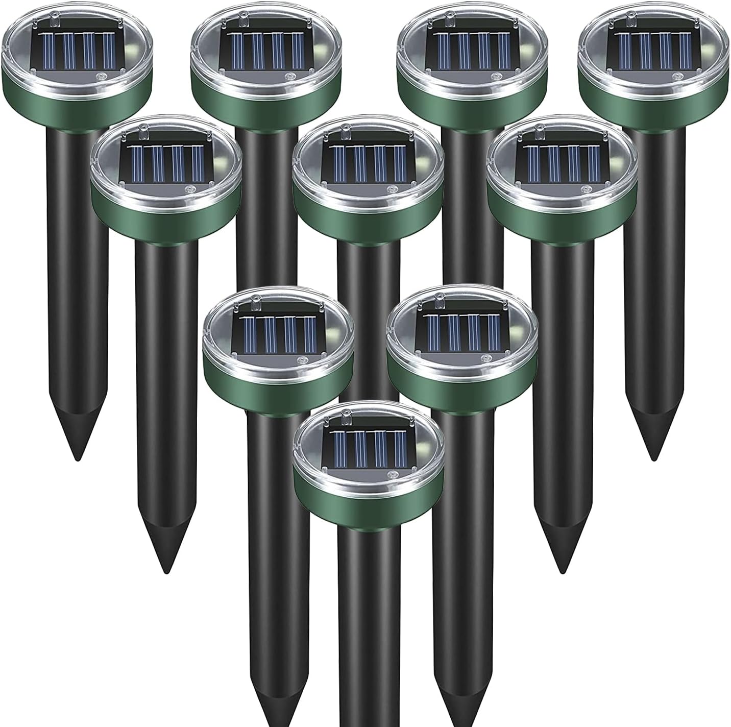 Amazon.com: Mole Repellent 10 Pack Snake Repellent Ultrasonic Repellers ...