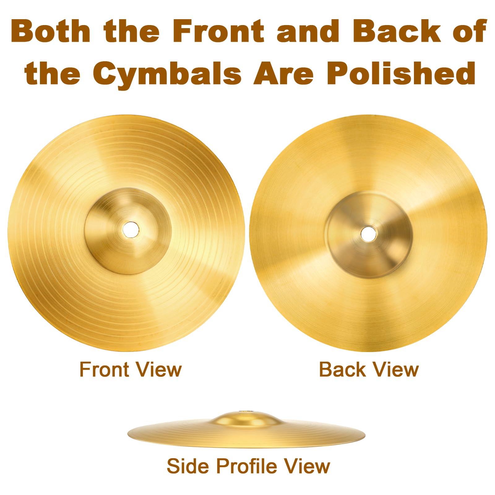 Snapklik.com : 2 Pieces 8-Inch Splash Cymbal Classic Drums Cymbals ...