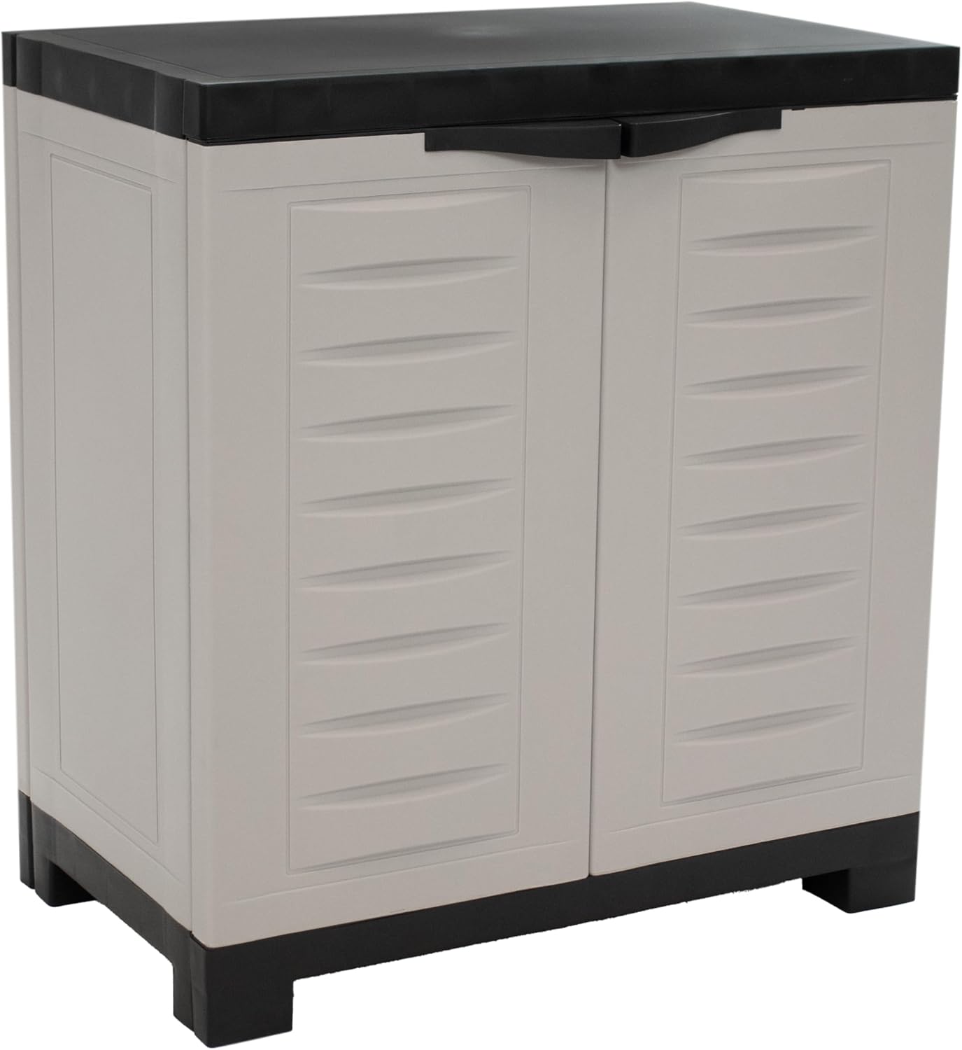 Amazon.com: Sunnydaze Plastic Garage Storage Cabinet with Adjustable ...