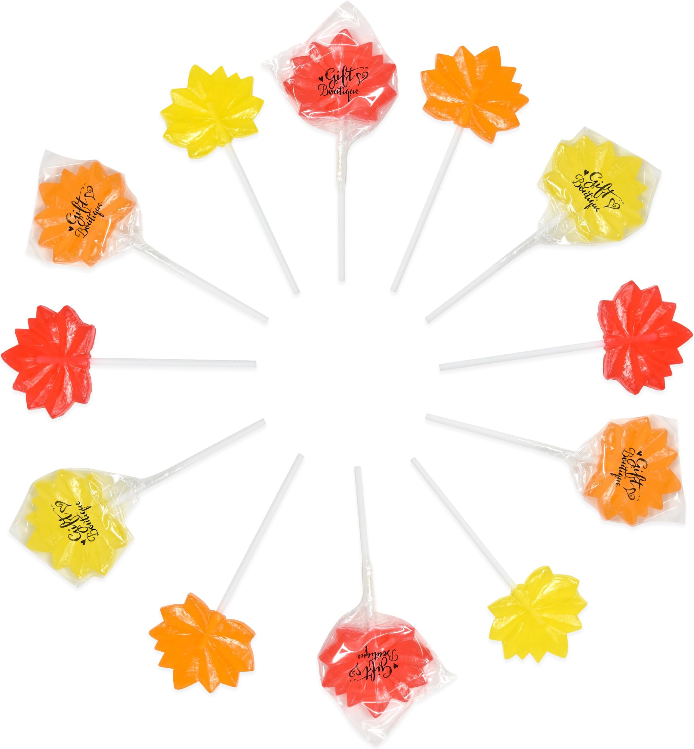 Amazon.com : Fall Maple Leaf Lollipop Suckers 36 Pack Thanksgiving ...