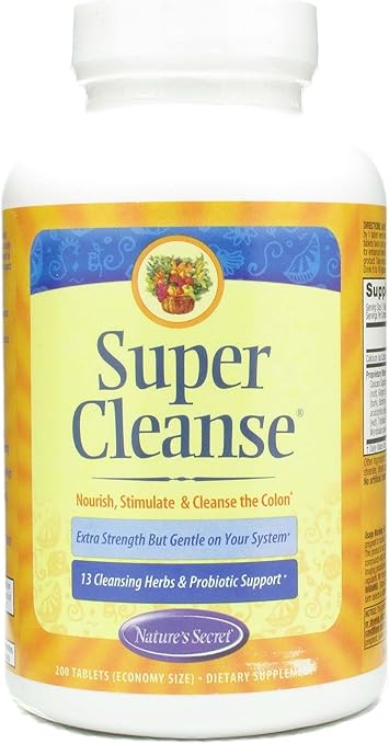 Amazon.com: NATURE'S SECRET Super Cleanse, 200 TAB : Health & Household