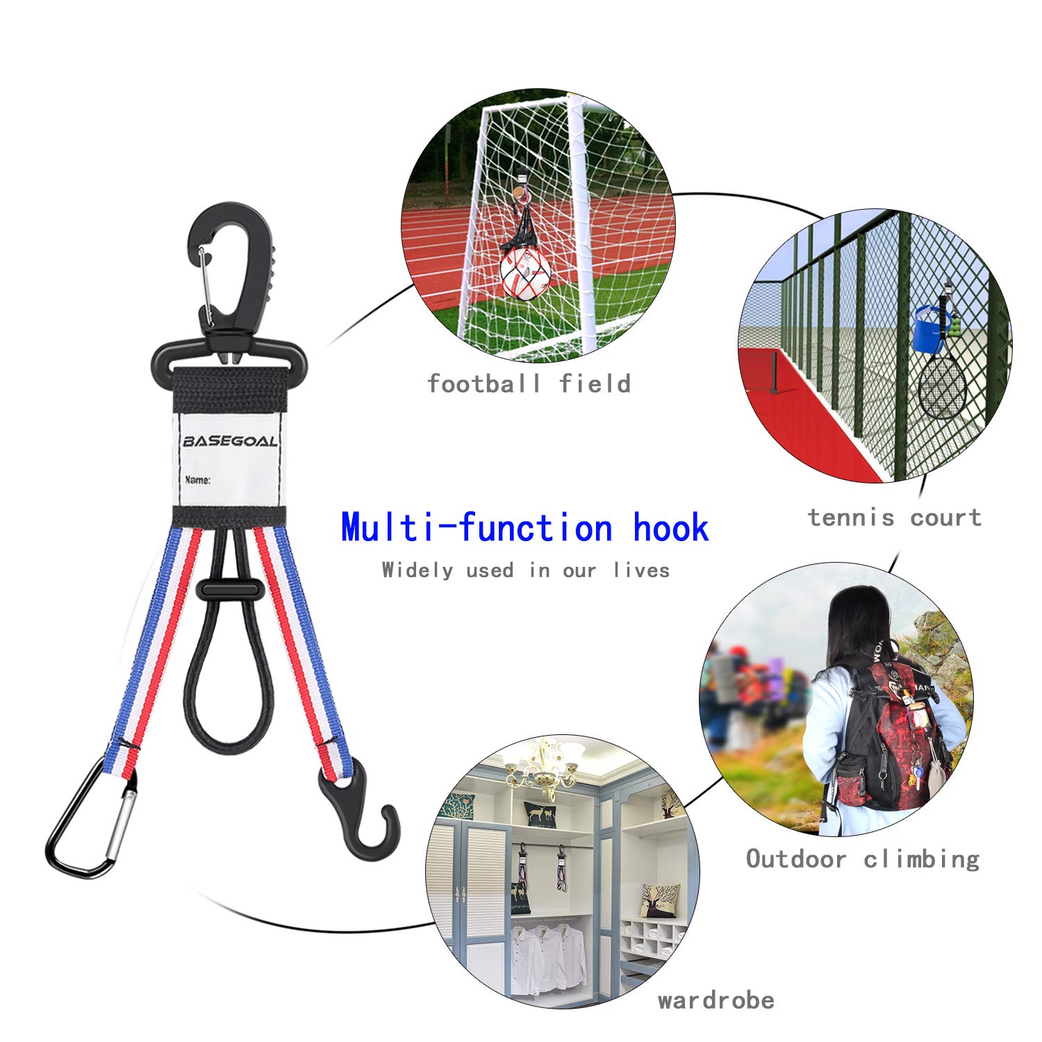 Snapklik.com : Baseball And Softball Gear Hanger Fence Hooks The Dugout ...