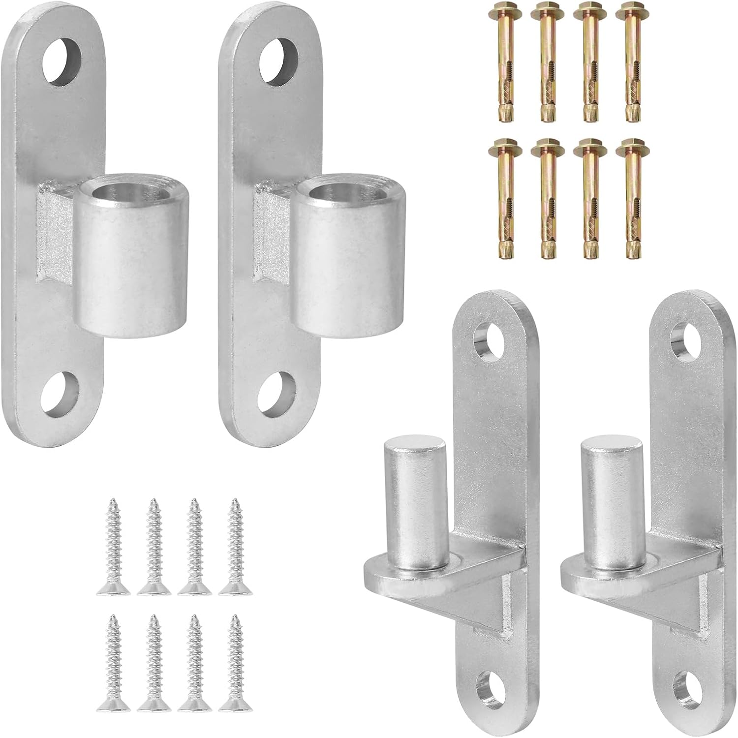 Amazon.com: Rasugarlary 2 Set Heavy Duty Gate Hinges, Wall Mount Gate ...