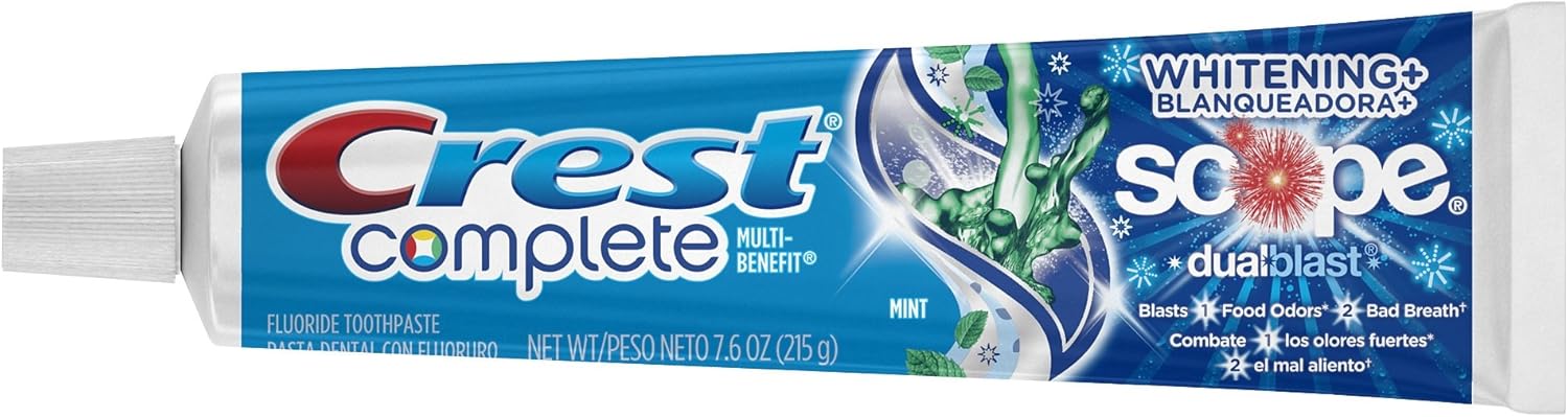 Crest Complete Extra White Plus Scope Dual-Blast Fresh Breath ...