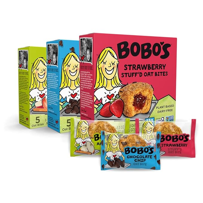 Amazon.com: Bobo's Oat Bites Stuff'd Variety Pack (Strawberry, Original ...