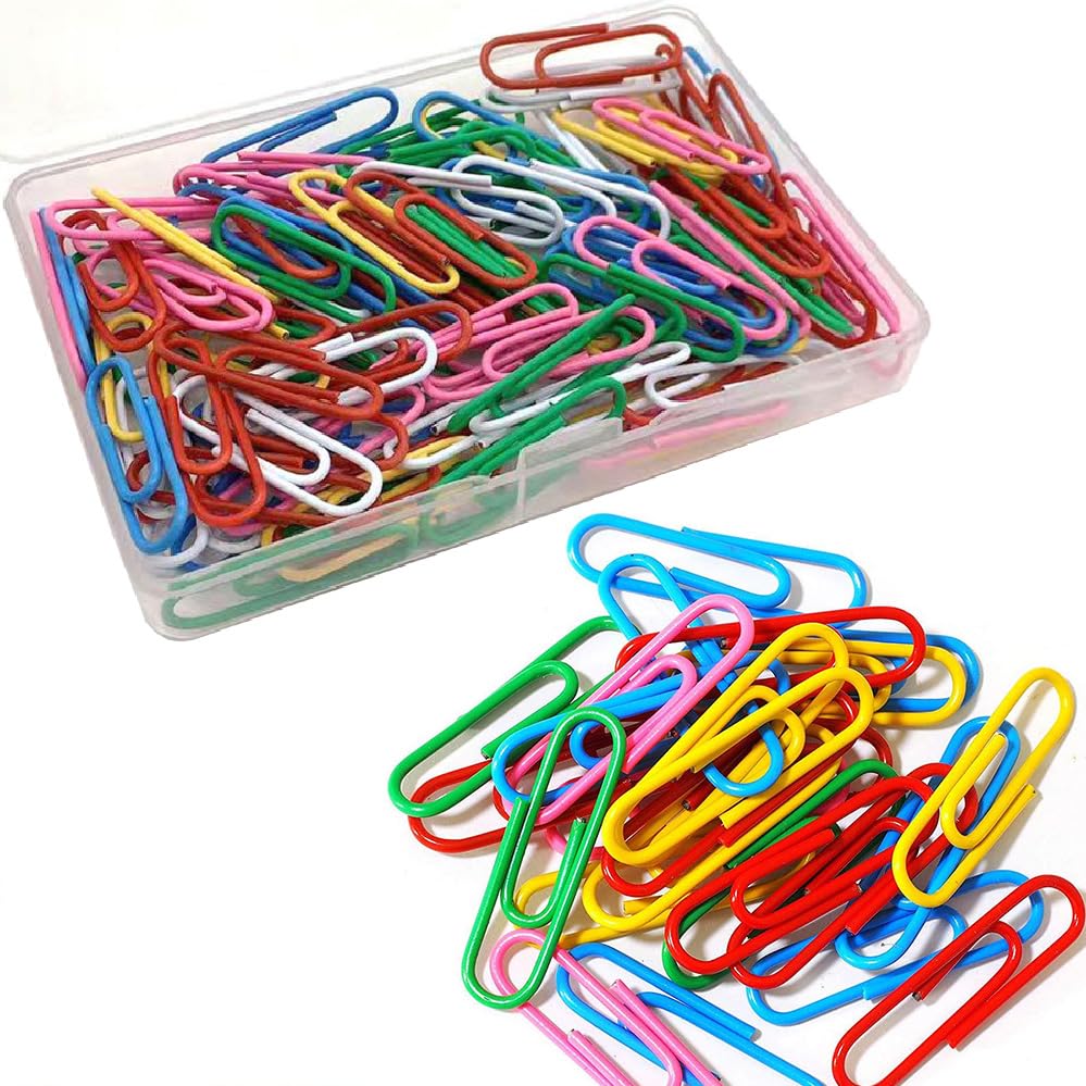 Amazon.com : Large Paper Clips, Multicolor 2 Inches Jumbo Paper Clip ...