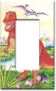 Art Plates - Dinosaurs Switch Plate - Single Rocker - Amazon.com