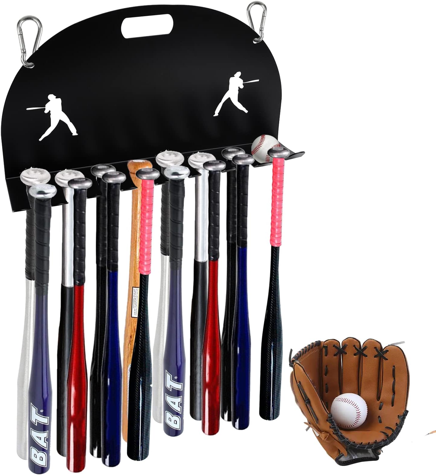 Amazon.com: Baseball Softball Gear Hanger Dugout Organizer Baseball Bat ...