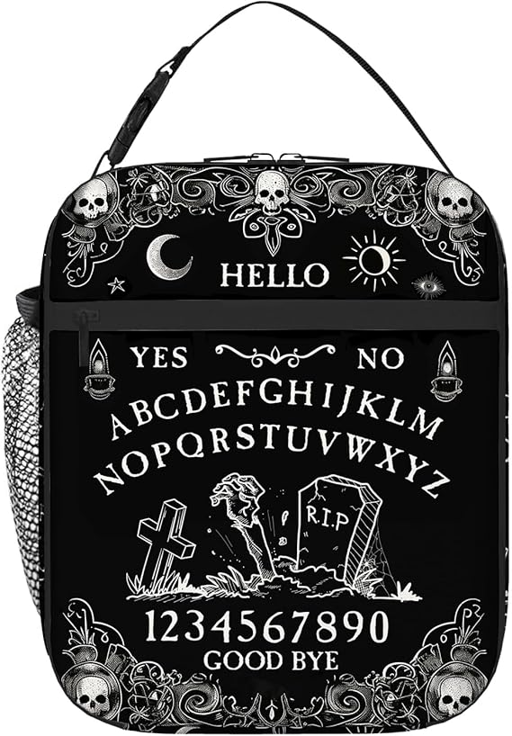 Amazon.com: DOINBEE Goth Ouija Board Lunch Box, Gothic Halloween Skull ...