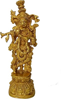 Amazon.com: eSplanade - Lord Krishna Kishan Gopal Murti Idol Statue ...