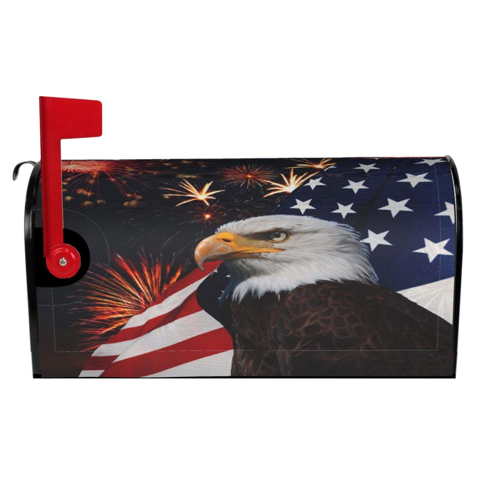 Granbey Eagle and USA American Flag Mailbox Cover Magnetic Custom ...