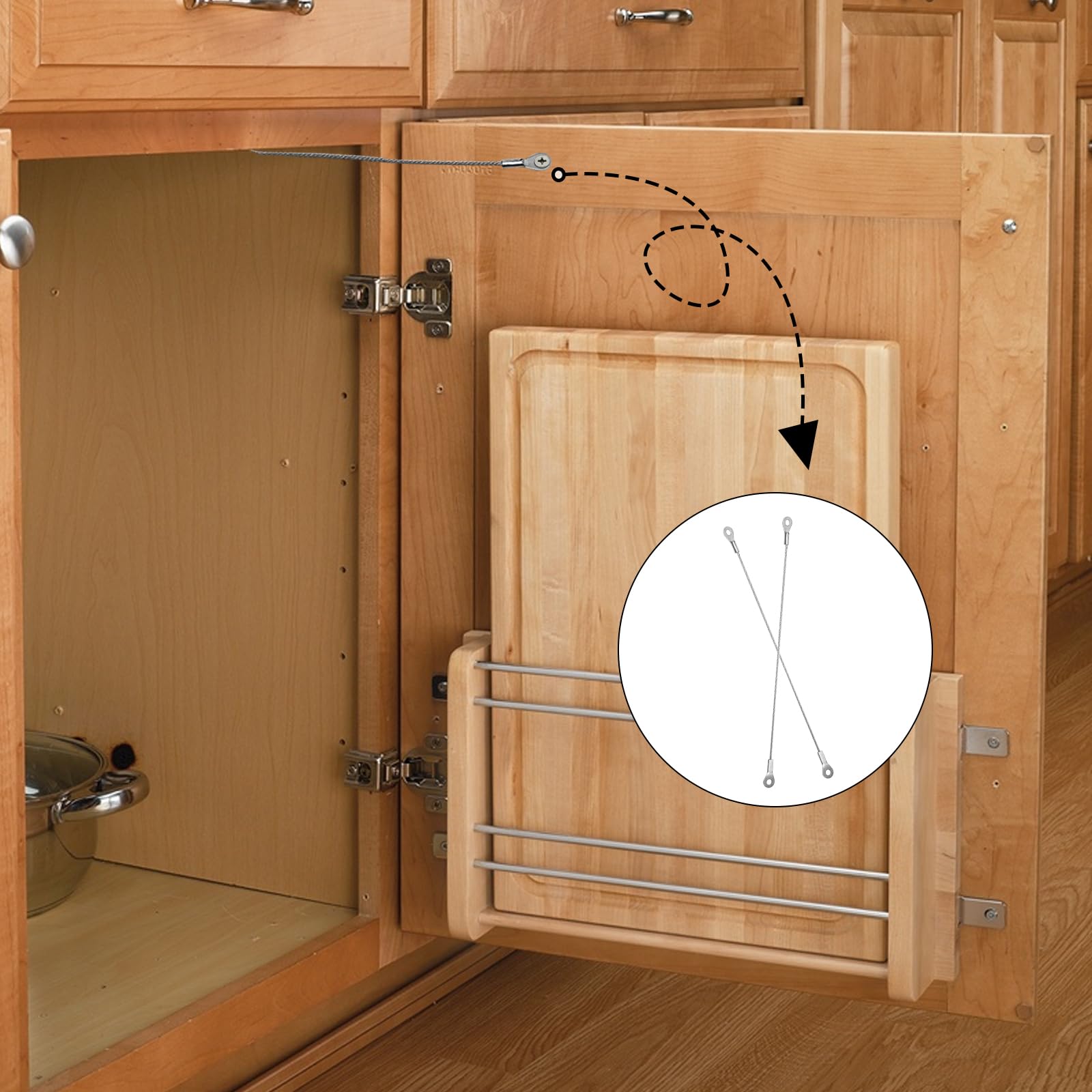 Cabinet Door Restraint Hardware