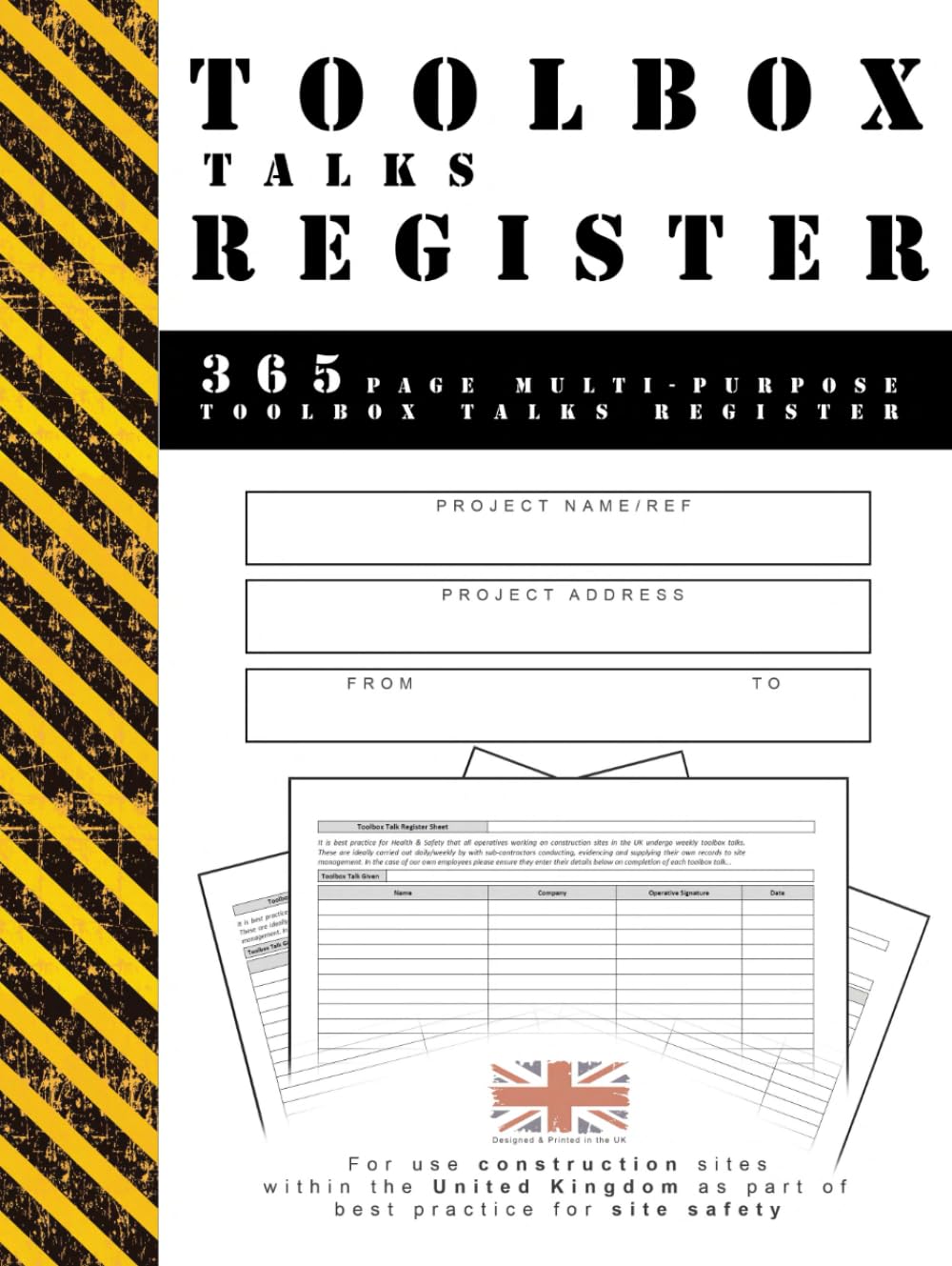TOOLBOX TALKS REGISTER: 365 page multi-purpose toolbox talks register ...