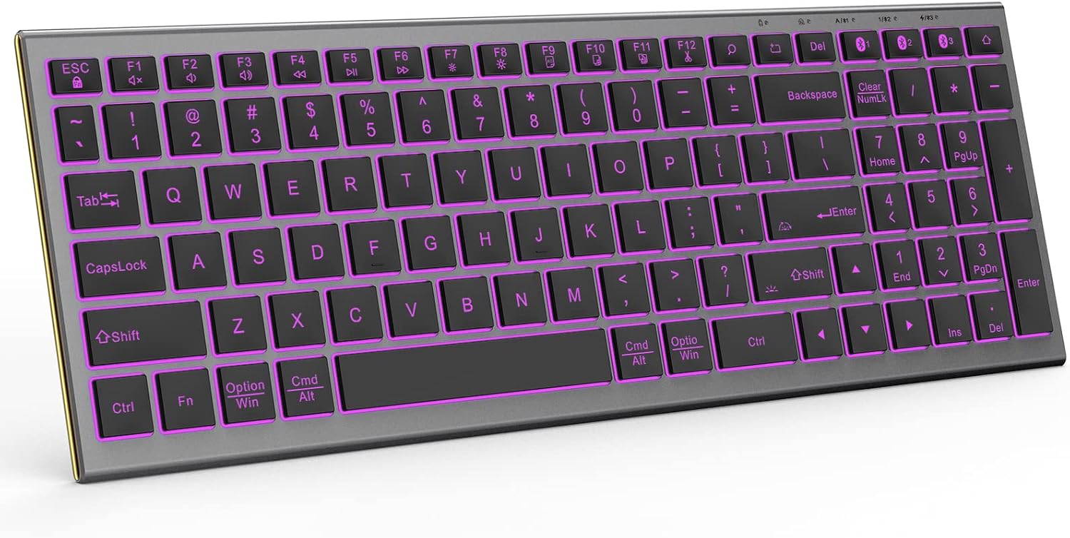 VIVEFOX Wireless Backlit Keyboard for Multiple Philippines | Ubuy