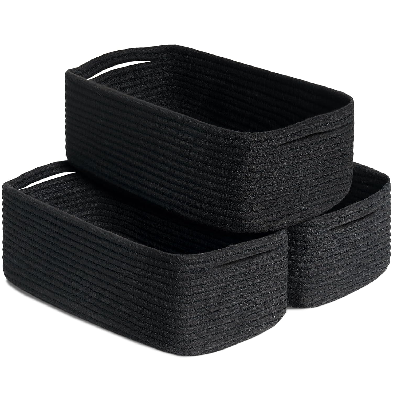 Amazon.com: Goodpick Storage Baskets, Rope Shelf Basket Small Baskets ...