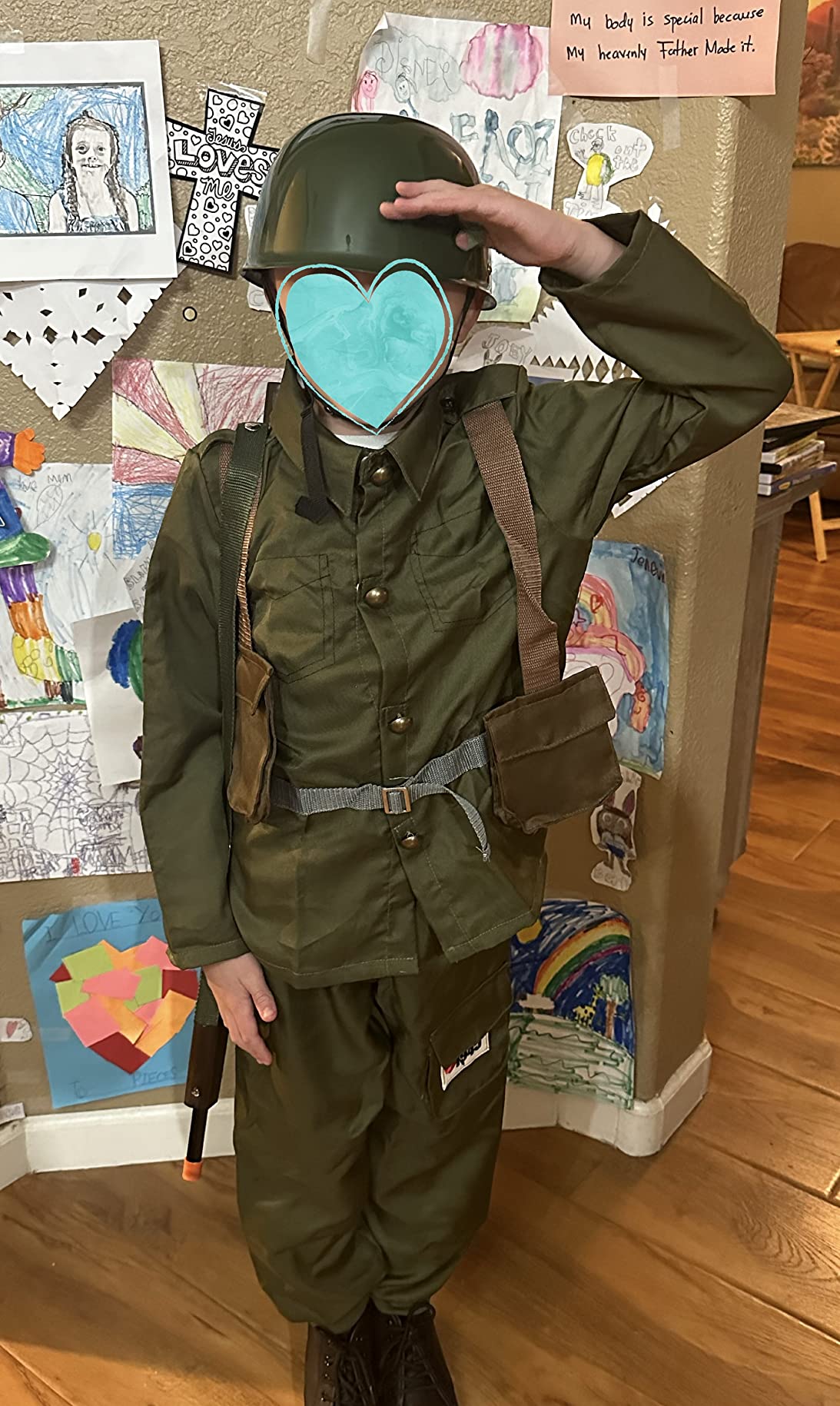 $9/mo - Finance Funivals Army Soldier Costume Kids，Unisex WWII Soldier ...