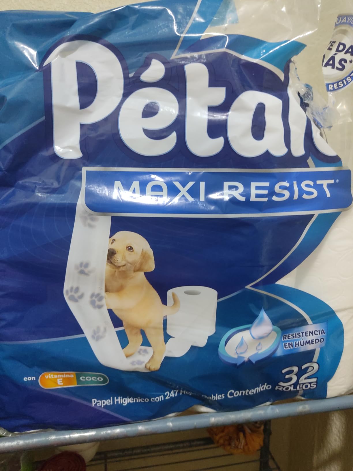 Pétalo Maxi Resist Papel Higiénico, 32 rollos de 247 hojas dobles, con ...