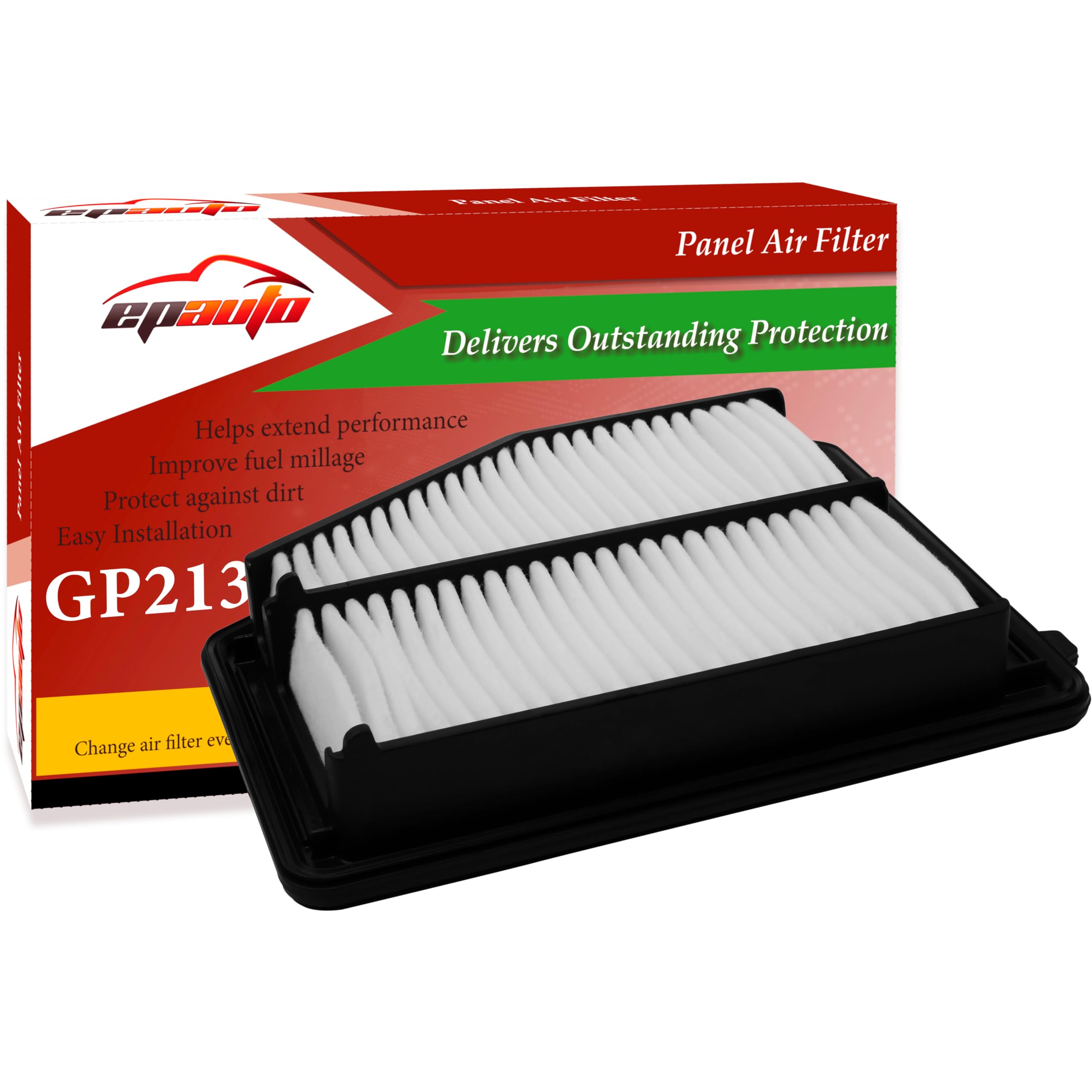 Snapklik.com : EPAuto GP213 (17220-R1A-A01) Engine Air Filter, Compatible