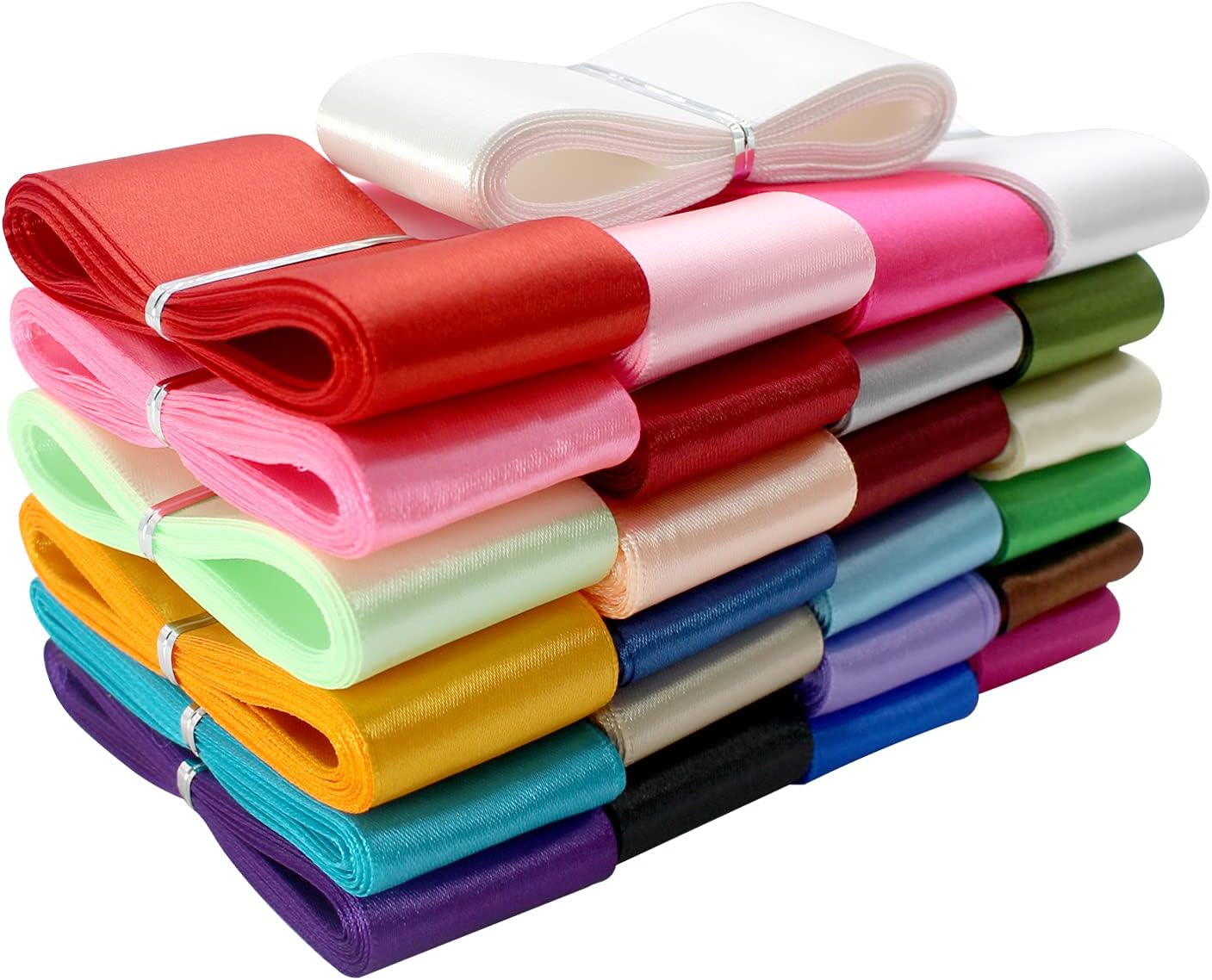 Amazon.com: 2 Inches Grosgrain Ribbons Fabric Ribbons, 20 Colors*2 ...