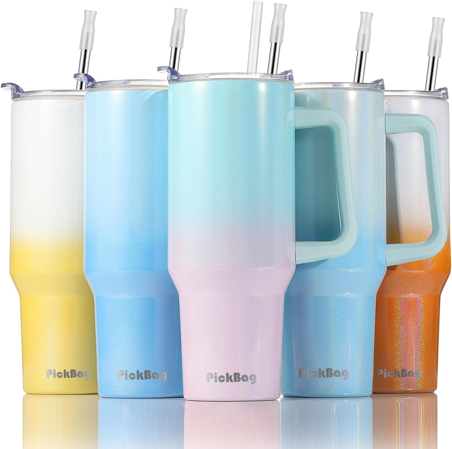 Amazon.com: sweet grain 40oz Sublimation Gradient Glitter Tumbler with ...