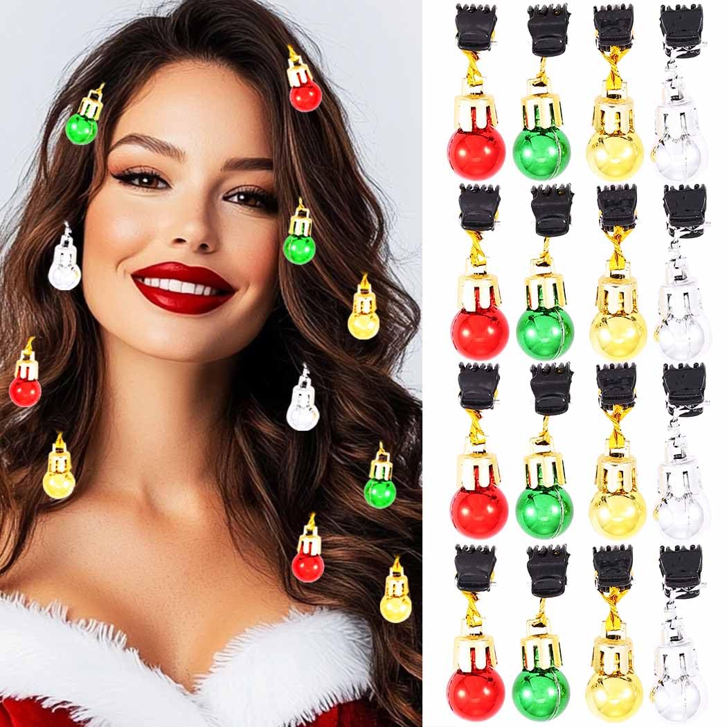 Amazon.com : BARTOSI Christmas Hair Lights Colorful Beard Lights Hair ...