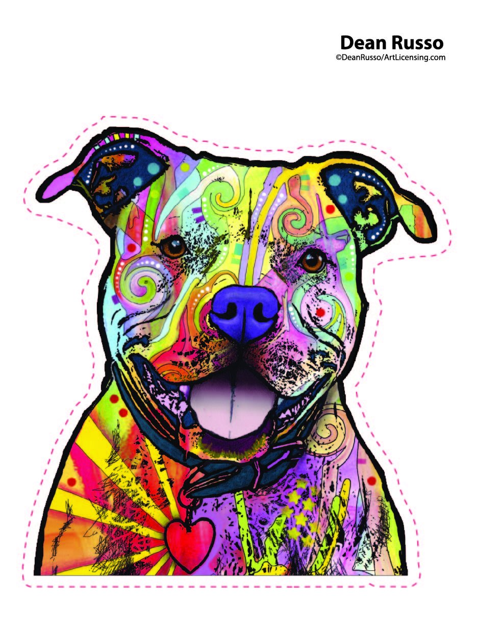 Snapklik.com : Enjoy It Dean Russo Pit Bull Car Stickers
