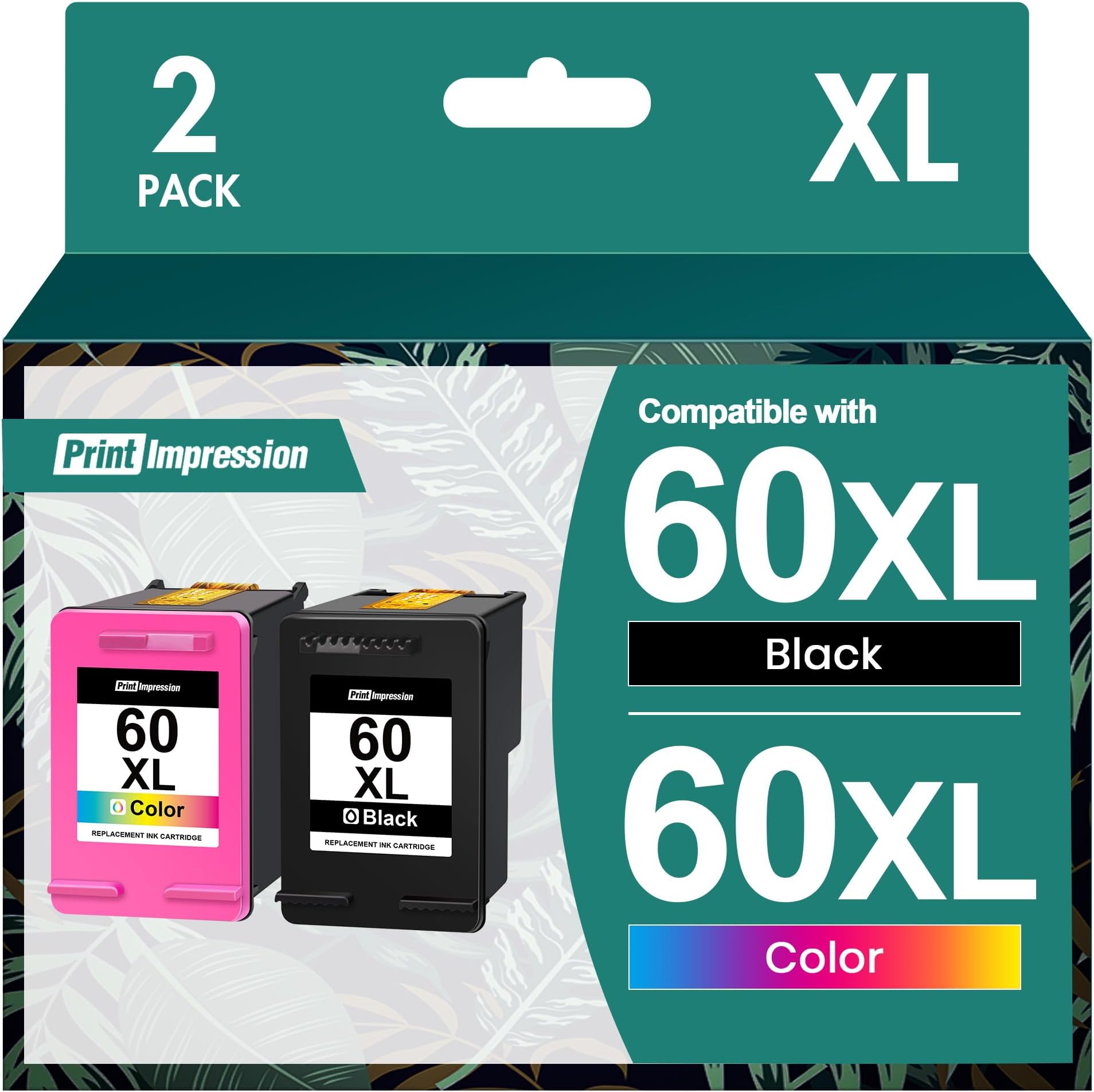 Amazon.com: HP 60 Black/Tri-color Ink Cartridges Combo Pack, Works with ...