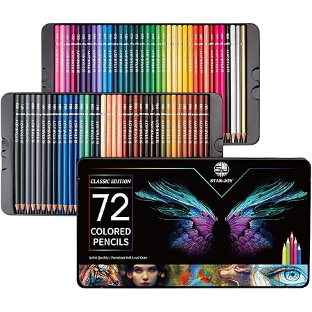 Amazon.com : SJ STAR-JOY Gold Edition 120 Colored Pencils for Adult ...