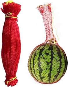 Watermelon Trellis, 100PCS Hangings Watermelon Nets Bags Drawstring ...