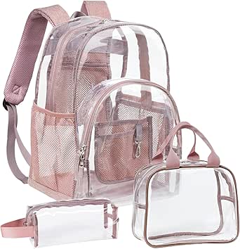 F-color - Mochila transparente resistente - Mochilas grandes ...