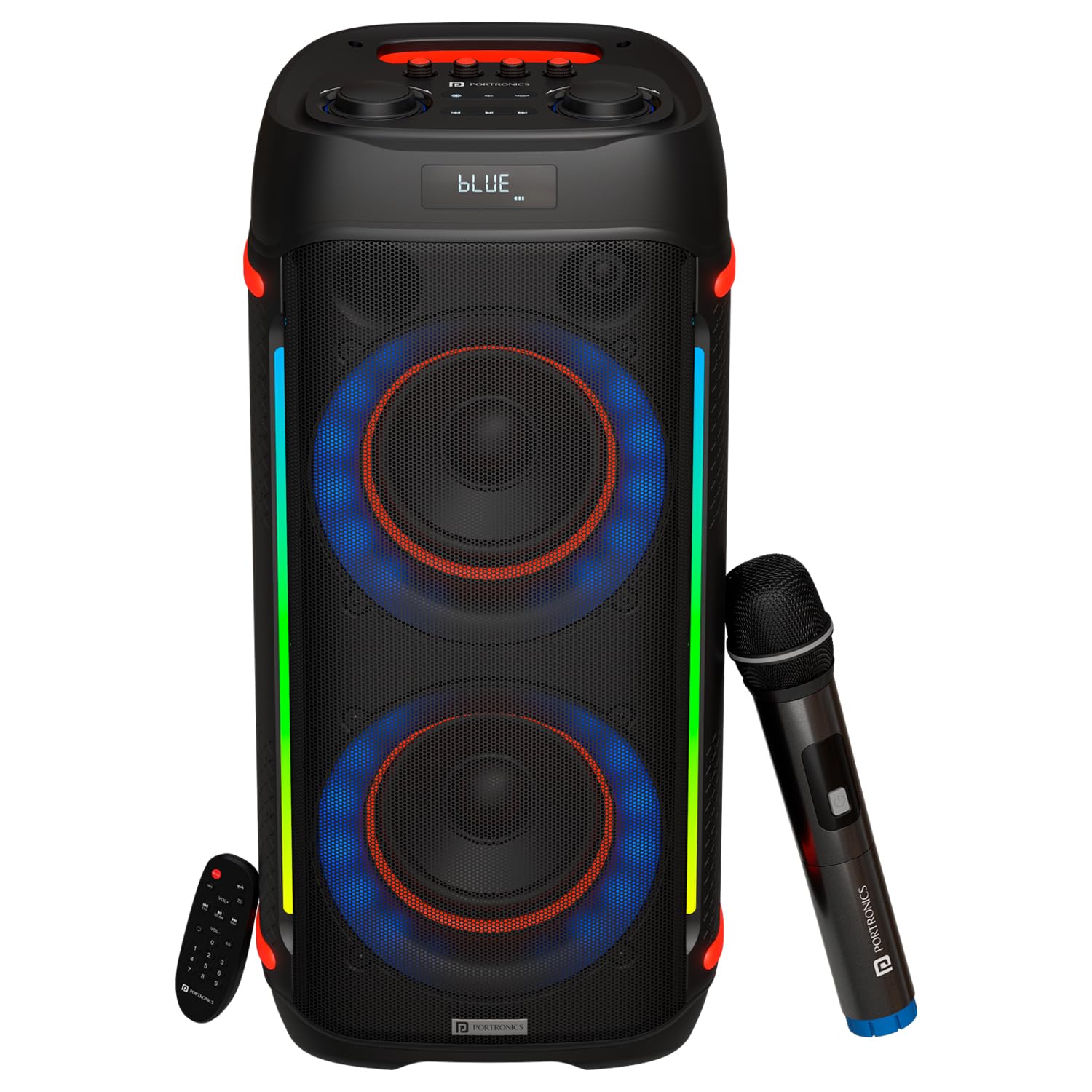 Portronics Iron Beats IV 250W Party Speaker with Dual 6" Subwoofer ...