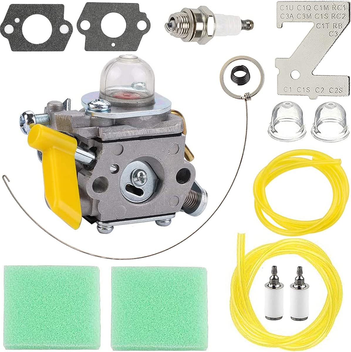 ZAMDOE 308054077 Carburetor Kit for Ryobi EX26 CS26 SS26 for Homelite 308054043 308054015 ...