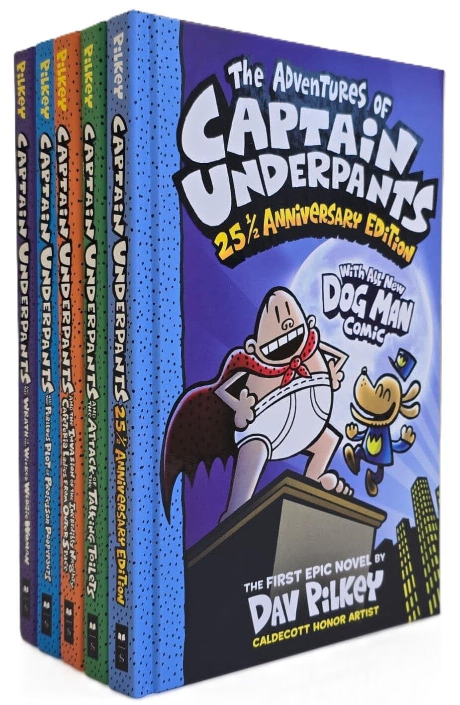 The Captain Underpants Colossal Color Collection 5 Books Set (25½ ...
