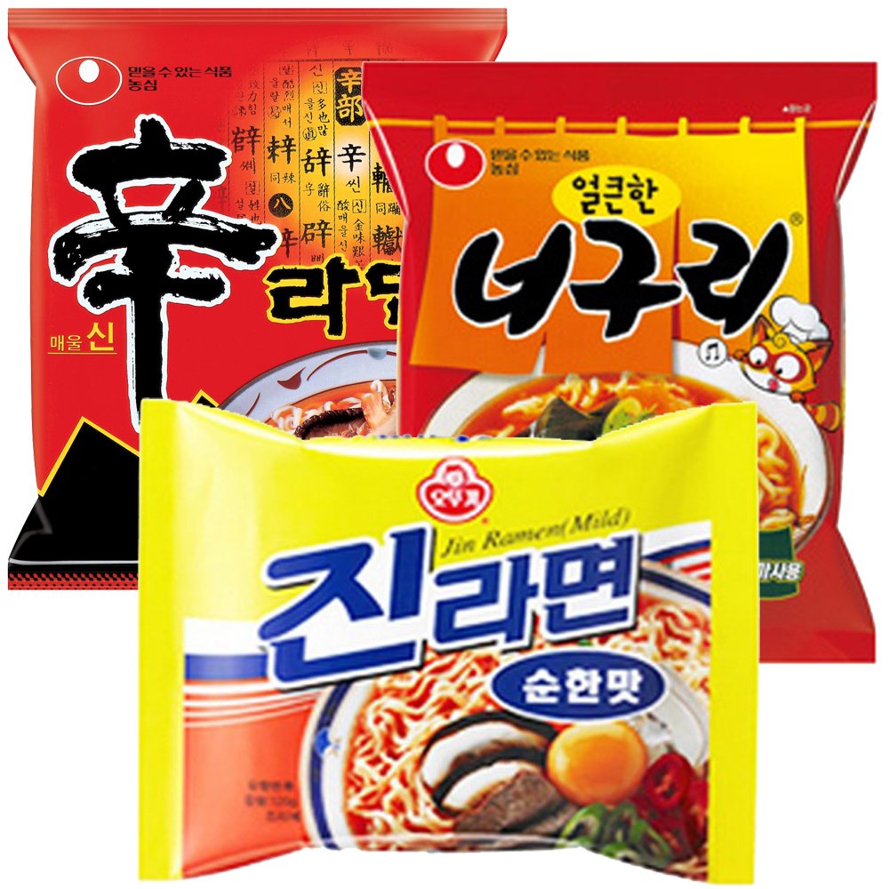 Amazon.com : Nongshim and Ottogi Ramyun 6 Pack Special Combo 69 (2pc of ...