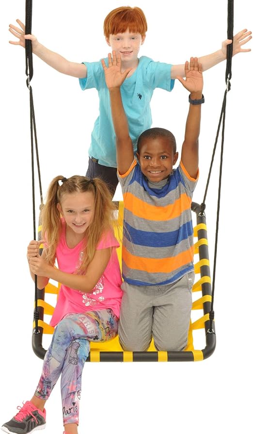 Amazon.com: Swinging Monkey Products Giant Mat Platform Swing (Yellow ...