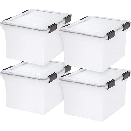Amazon.com - Sterilite Large 32 Quart Multipurpose Clear Plastic ...