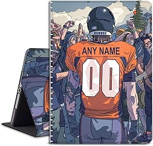 Amazon.com: Aupkao Custom Name & Number Football Player Case for iPad ...