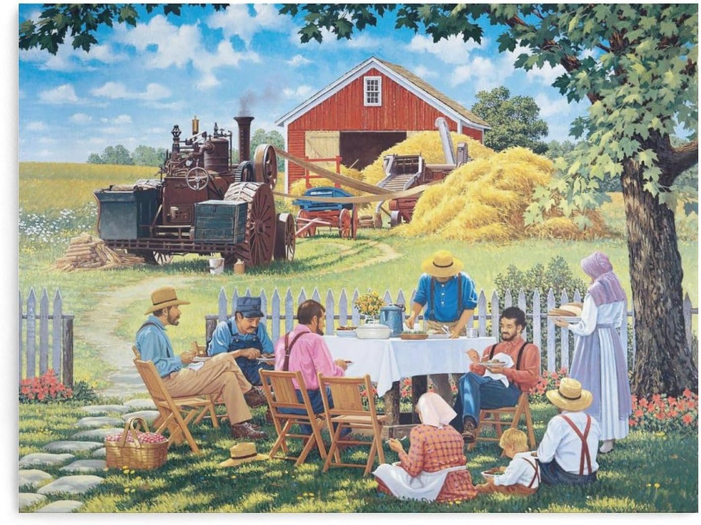 Amazon.com: Wall Posters John Sloane Rural Pastoral Life Canvas ...
