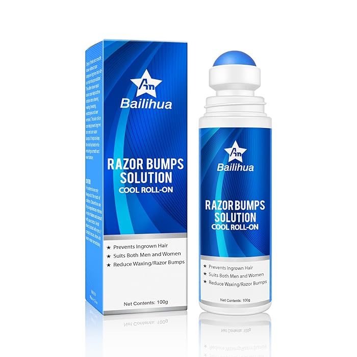 Buy Razor Bump and Ingrown Hairs Serum - After Shave Solution Roll-On ...